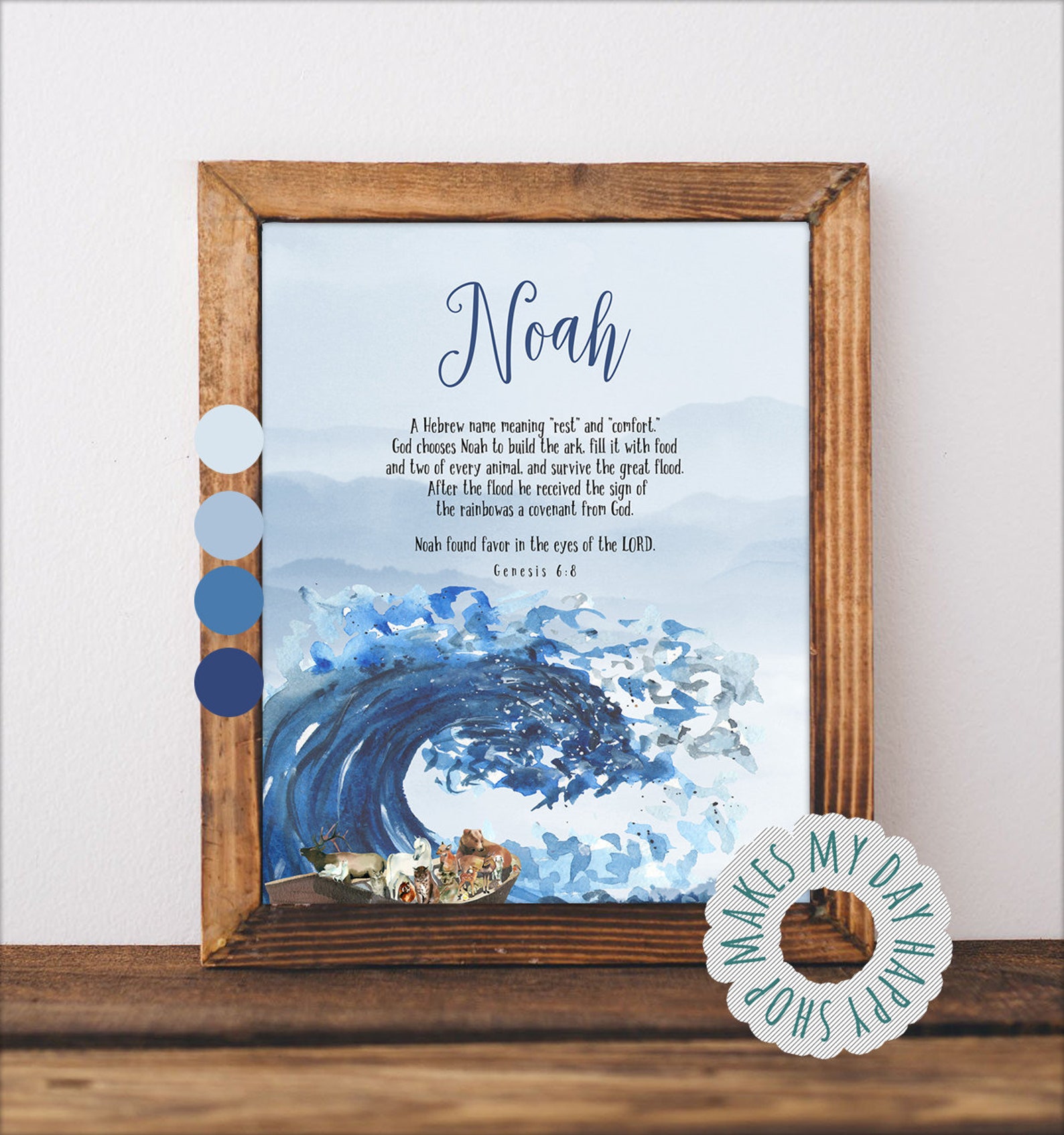 Caspian Name Wall Art,personalized Name Meaning,summer Baby Shower Gift ...