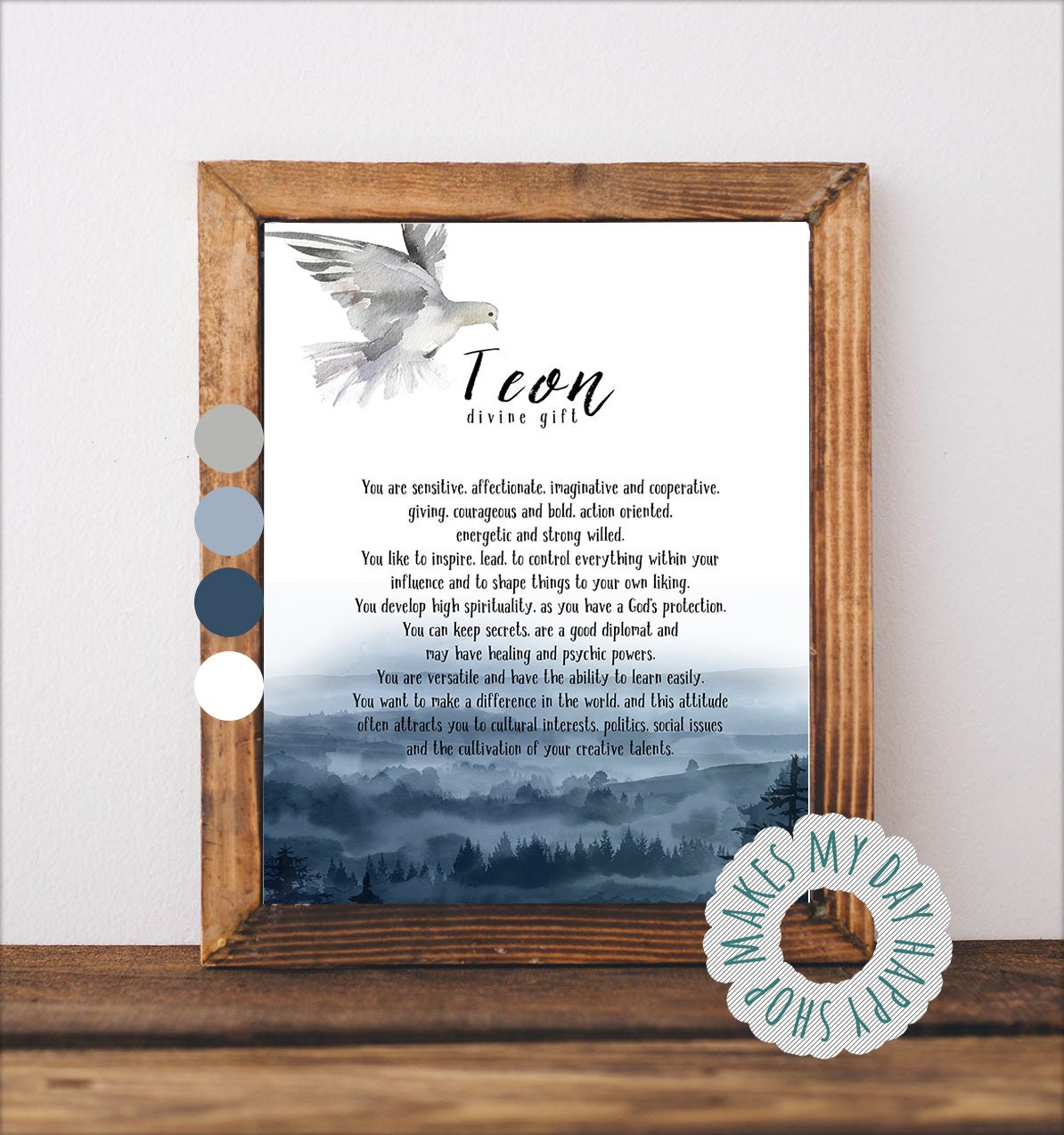 Callan Custom Name Meaning,first Name Wall Art,personalized Name ...