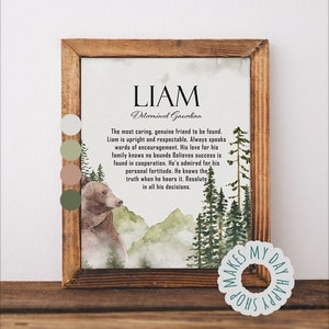 Clay Custom Name Meaning Gifts Printable,name Posters for Kids Room ...