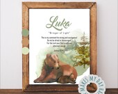 Luka Luke Custom Name Meaningpersonalized Name Meaning Wall - Etsy