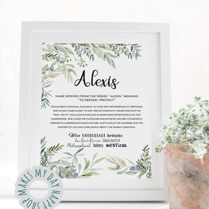 Meena Personalized Name Meaning,floral Name Wall Art,custom Sign Name ...