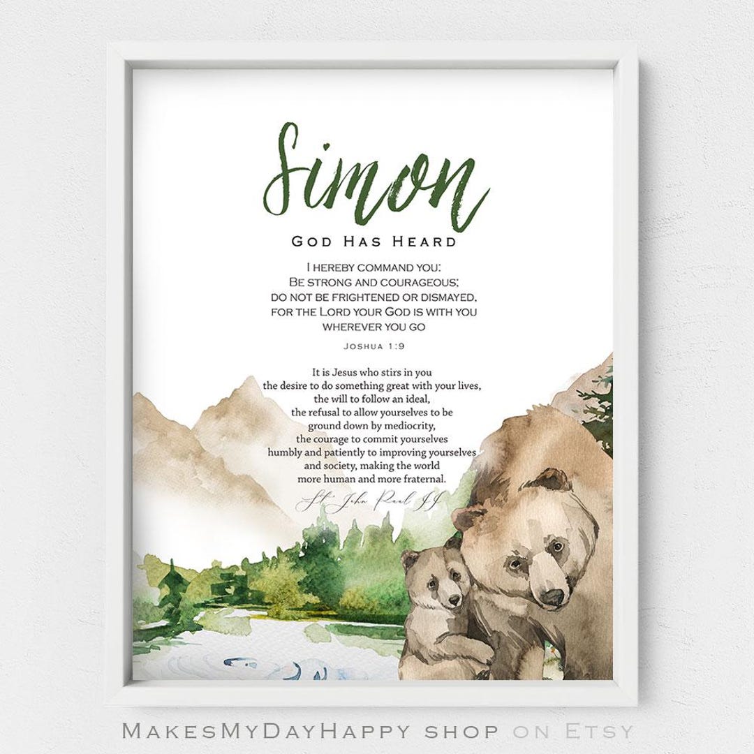 Simon Name Meaning,Biblical meaning,Forest nature art,beer lovers ...