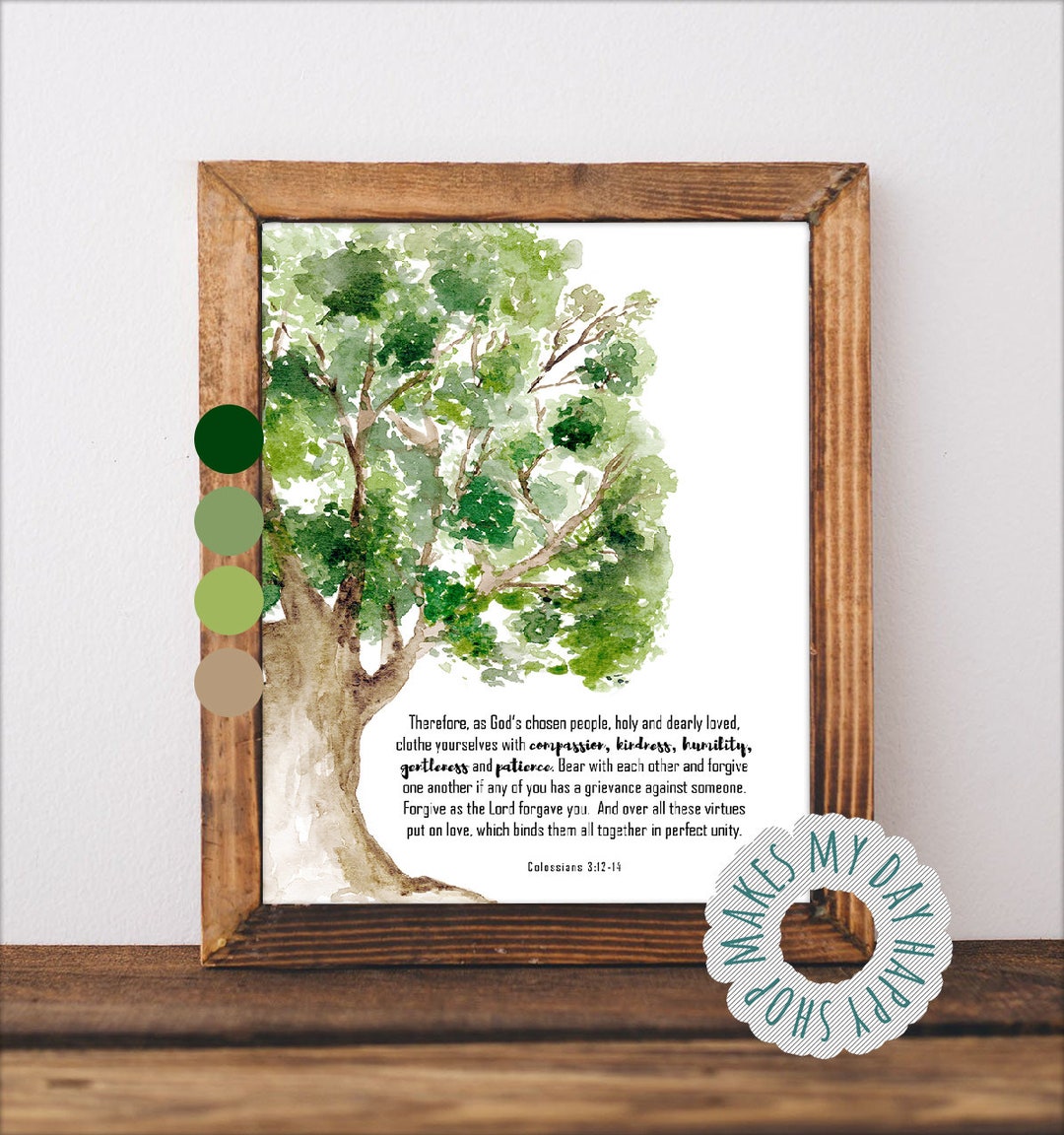 Colossians 3:12-14 Printables,clothe Yourselves With Compassion ...