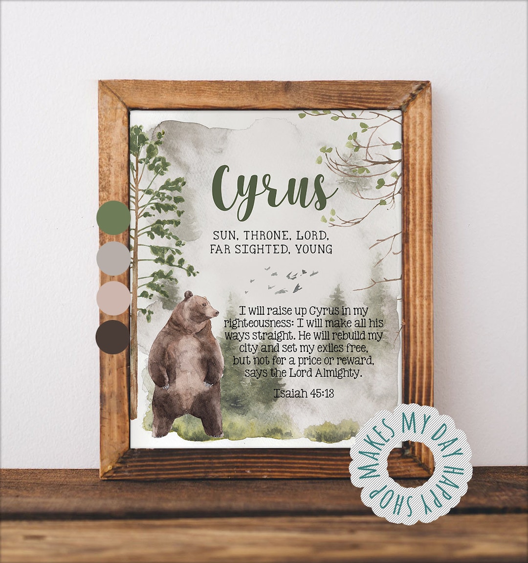 Cyrus Personalized Name Meaning,custom Printable Meaning of Name ...