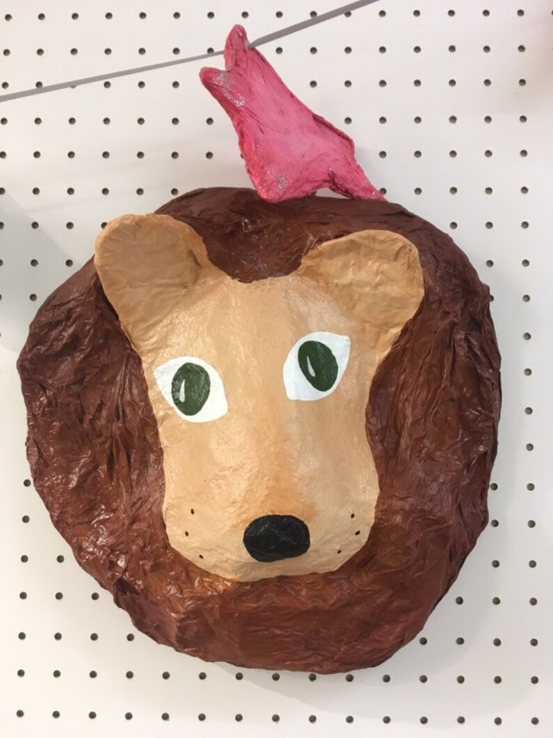 Paper Mache Lion Head Sebastian. Savanna Creature Majestic | Etsy