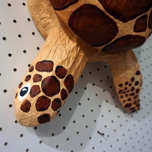 Paper Mache Sea Turtle, Antonio. Large Paper Sculpture, Original Home ...