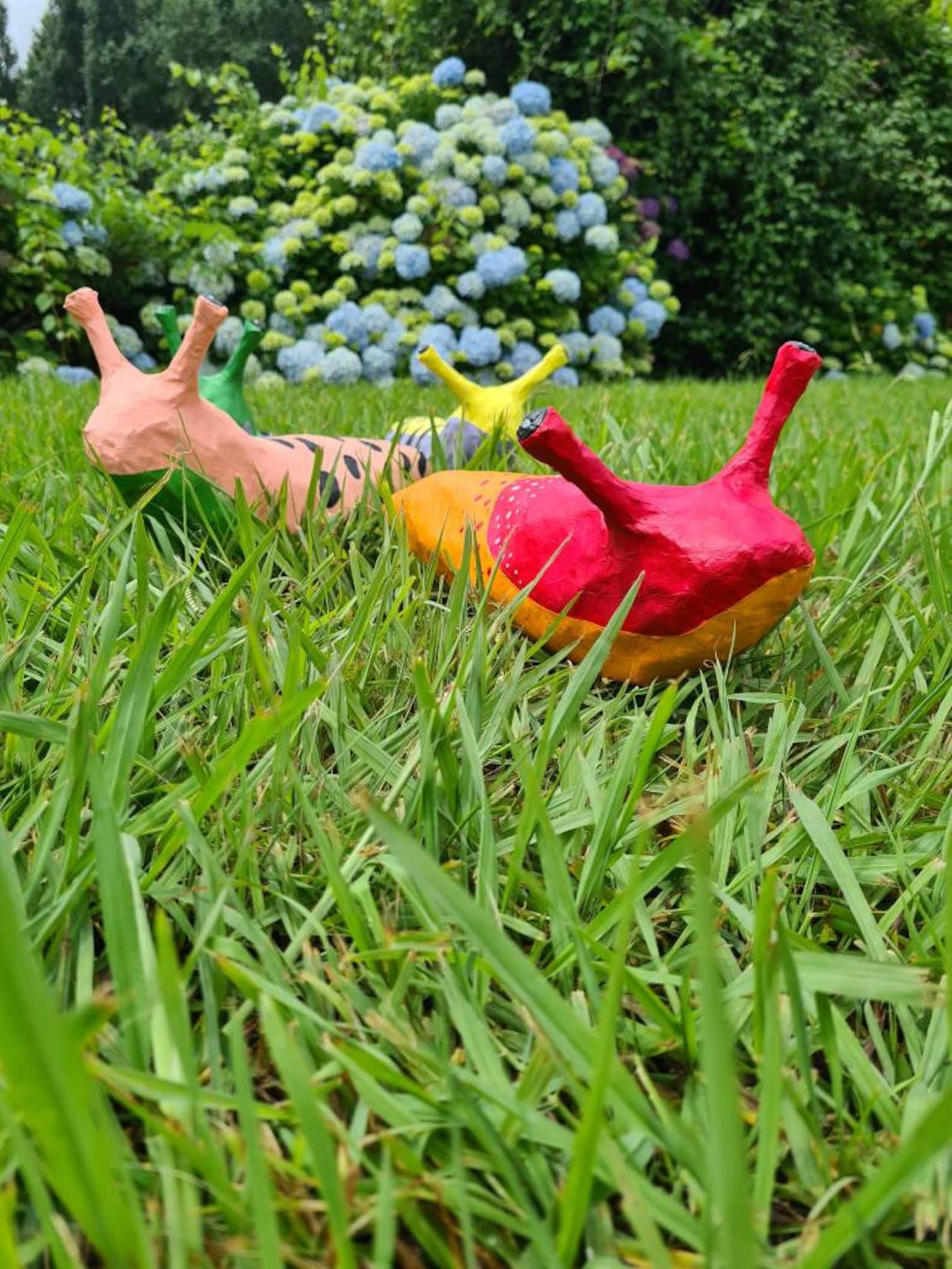 Paper Maché Colorful Giant Slugs. Limited Edition Paper - Etsy