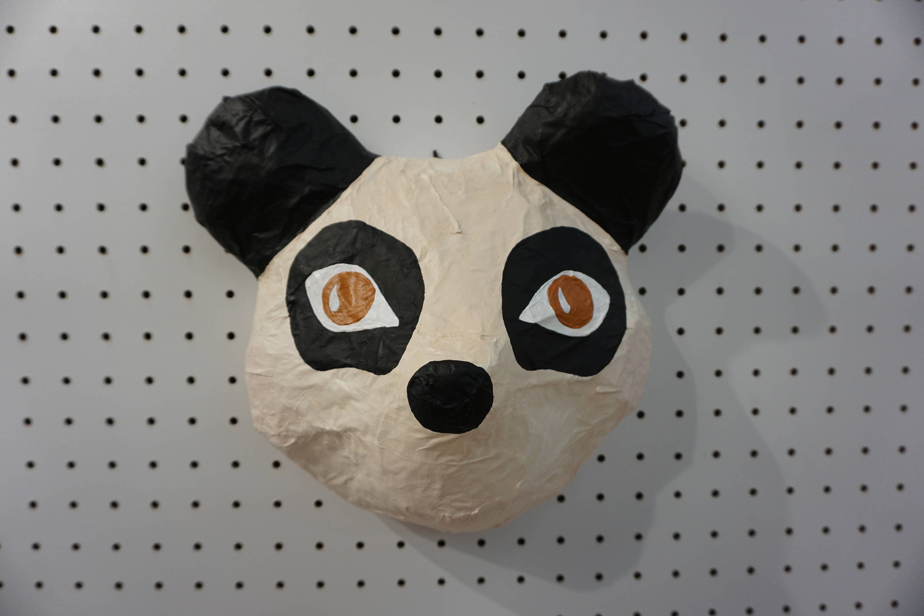 Paper Mache Panda Head Pascoal. Fun Wall Decor for a Nursery | Etsy