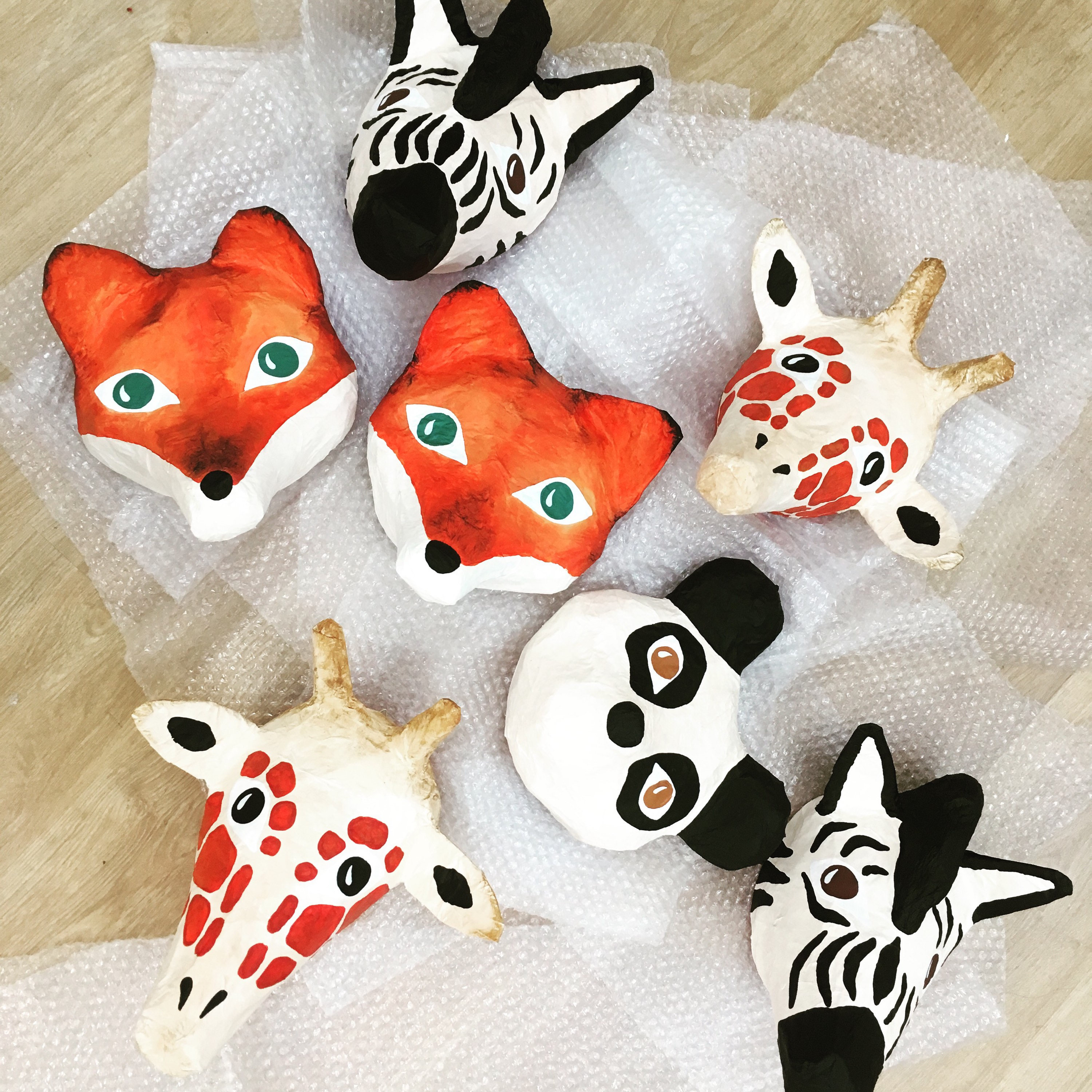 Paper Mache Panda Head Pascoal. Fun Wall Decor for a Nursery | Etsy