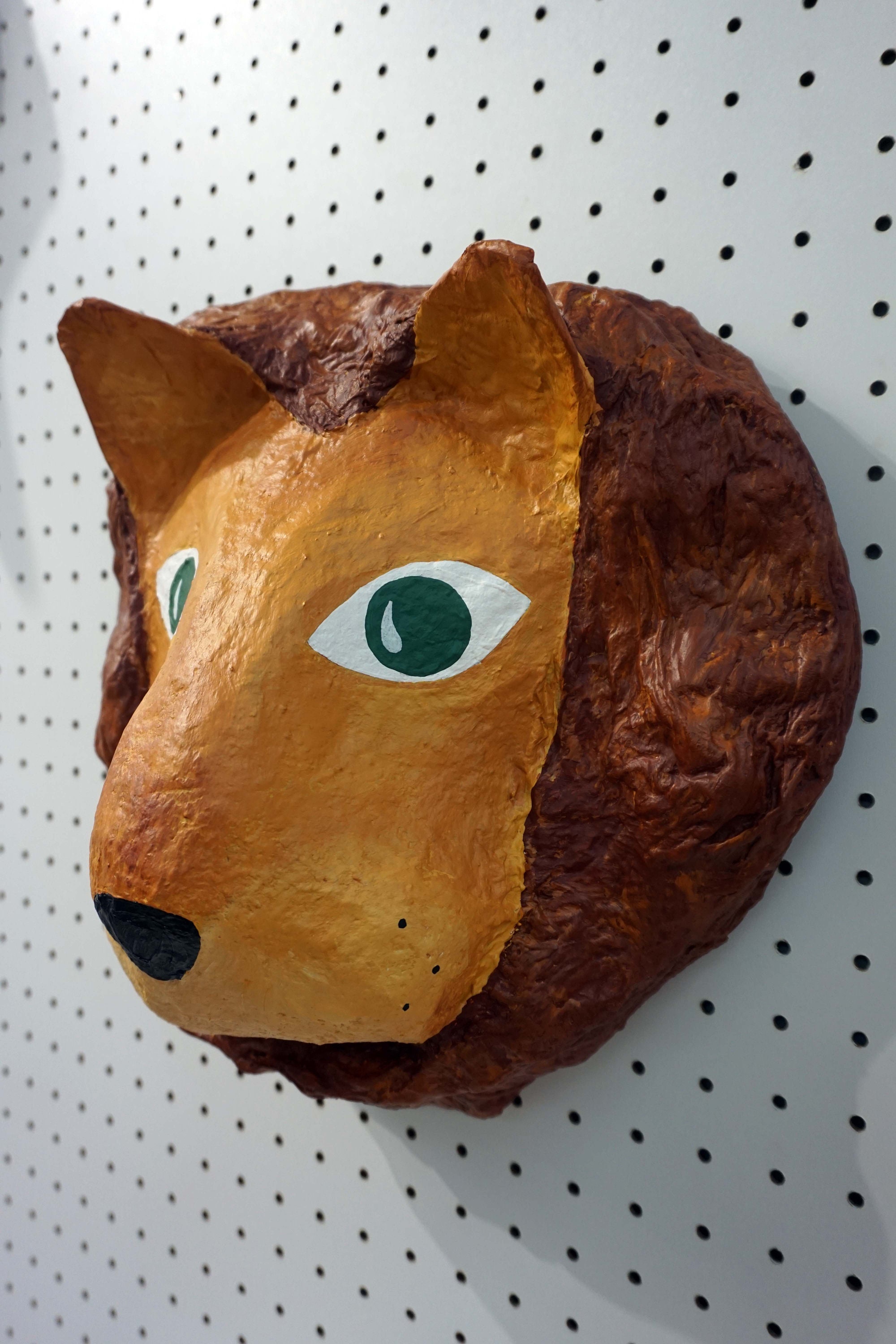Paper Mache Lion Head Sebastian. Savanna Creature Majestic | Etsy