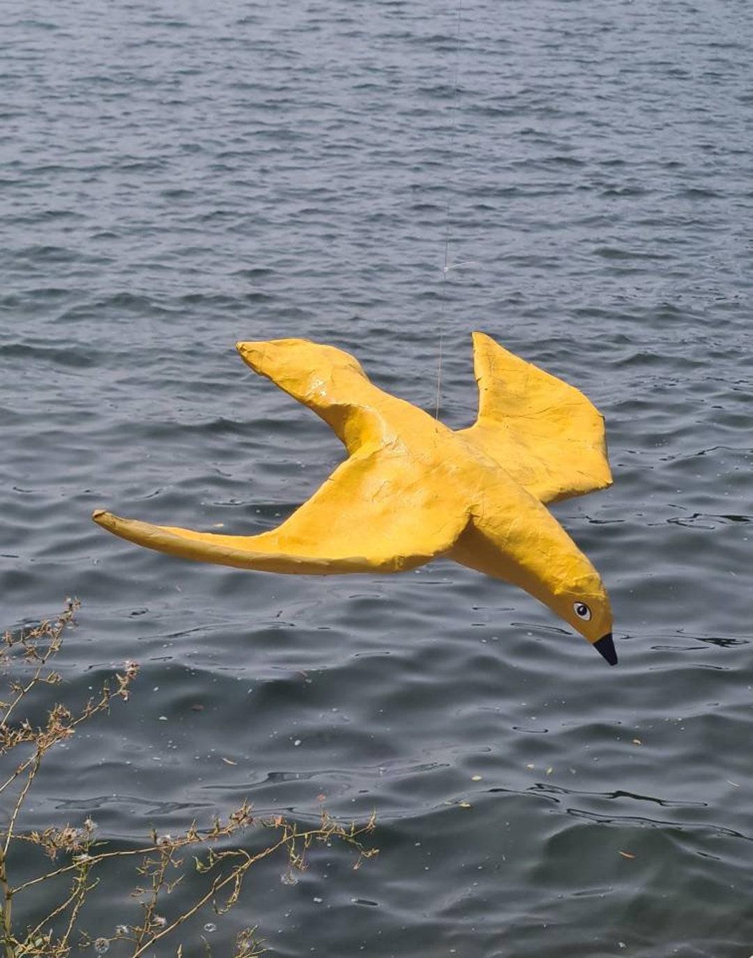 Paper Mache Seagull, Clarice. Hanging Paper Sculpture, Original Home ...