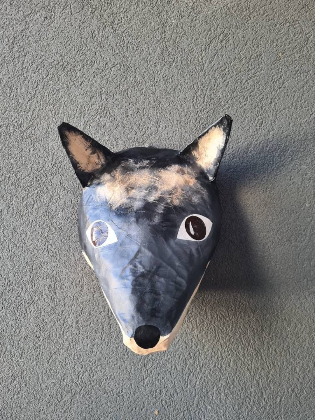 Paper Mache Wolf Head, Oscar. Woodland Creature Wall Decor - Etsy