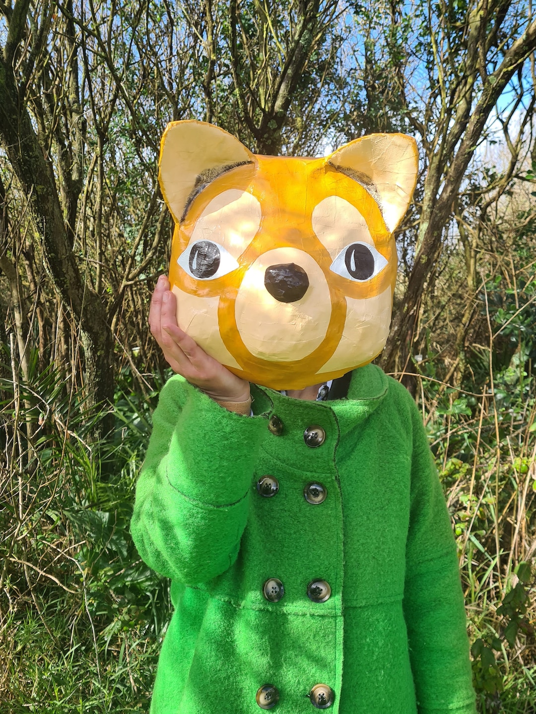 Paper Mache Red Panda Head, Bernardo. Sweet Wall Decor. - Etsy