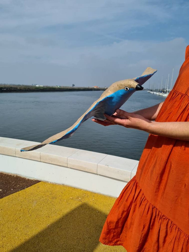 Paper Mache Seagull Clarice. Hanging Paper Sculpture - Etsy