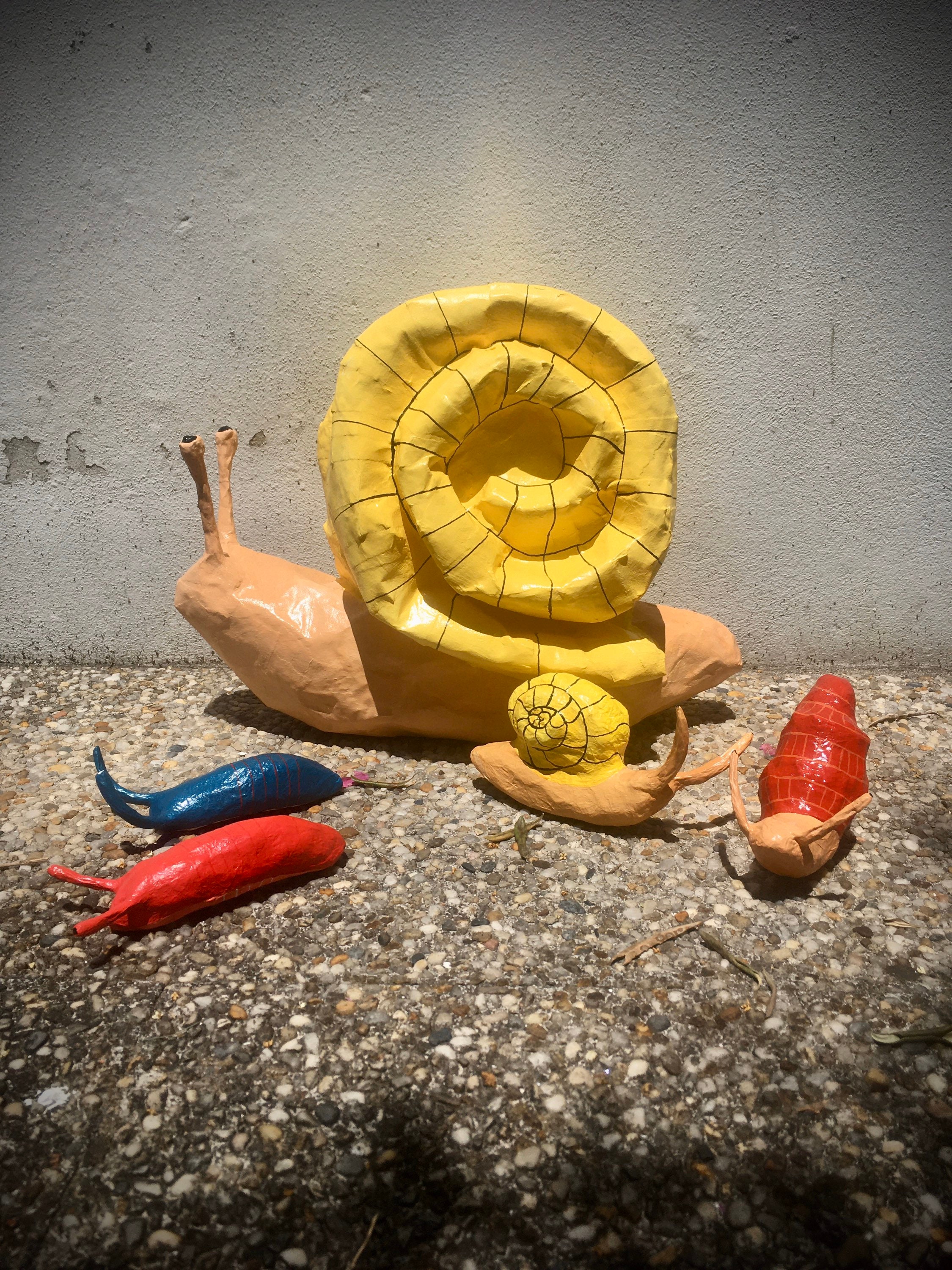 Paper Mache Giant Snail Adam. Large Paper Sculpture Original | Etsy