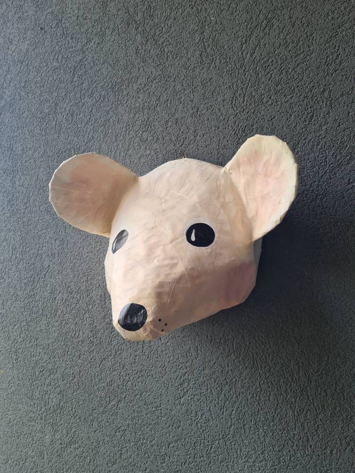 Paper Mache Mouse Head Gil. Sweet and Quirky Creature Cute - Etsy