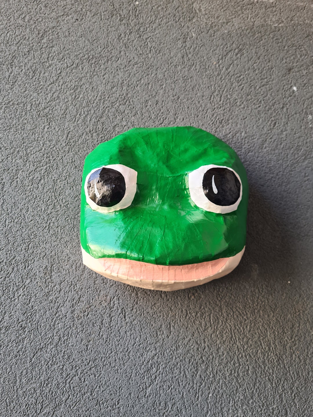 Paper Mache Frog Head, Romeo. Pond Creature, Fun Animal Wall Decor. - Etsy