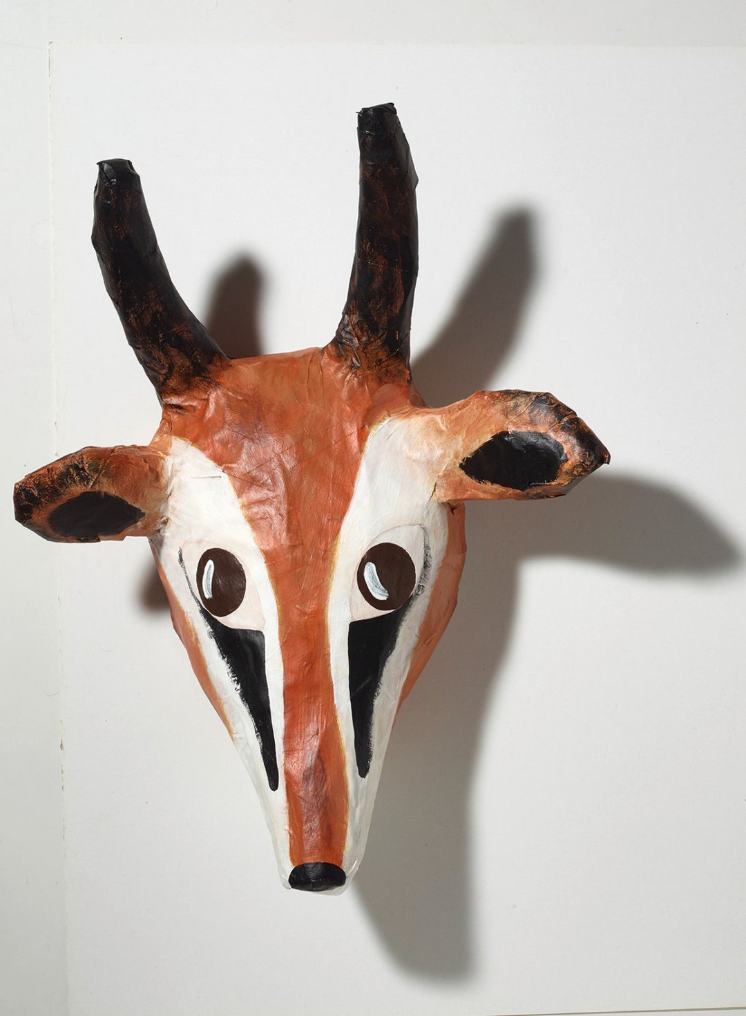 Paper Mache Gazelle Head, Olivia. - Etsy