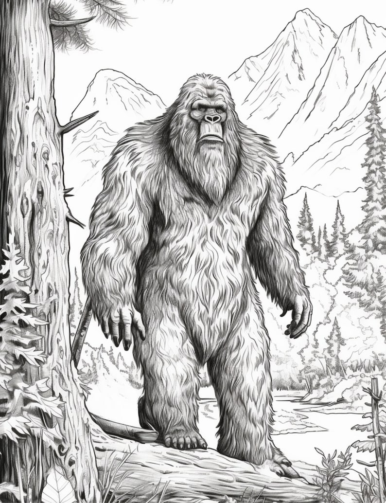 Jenna's Favorite Bigfoot Coloring Pages - Top Picks for Adult Coloring ...
