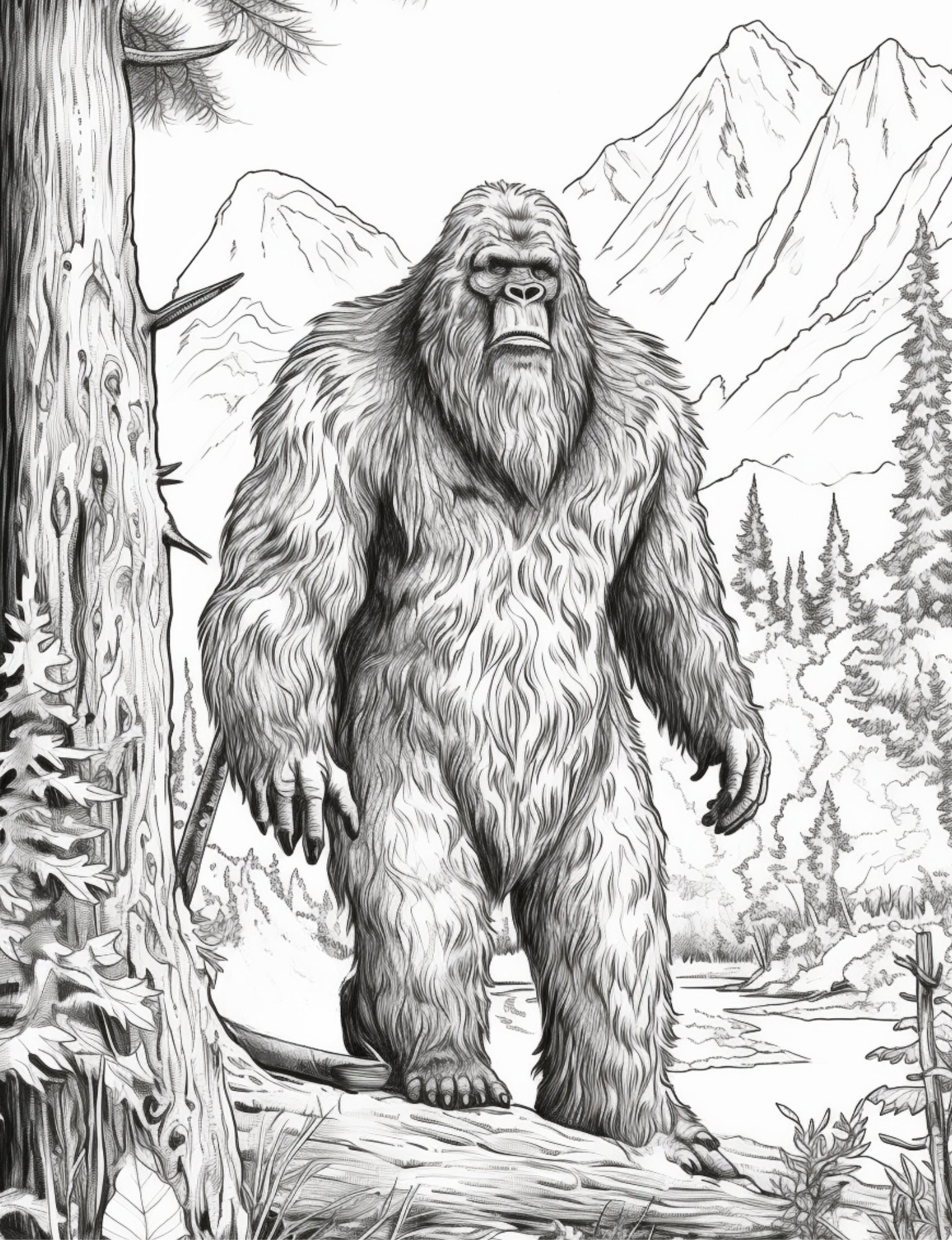 Jenna's Favorite Bigfoot Coloring Pages - Top Picks for Adult Coloring ...