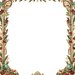 Vintage Style Christmas Border Printable Writing Paper Design - Lot of ...