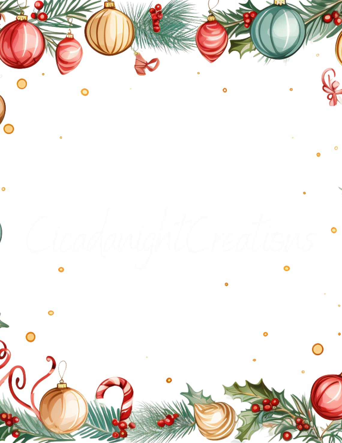 Whimsical Christmas Printable Paper Design Lot of 5 - Etsy
