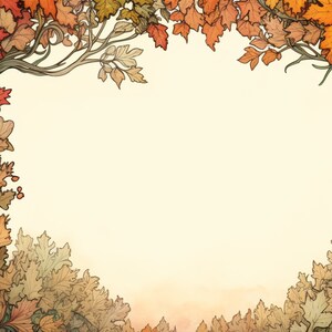 Whimsical Autumn Printable Writing Paper Lot of 5 - Etsy
