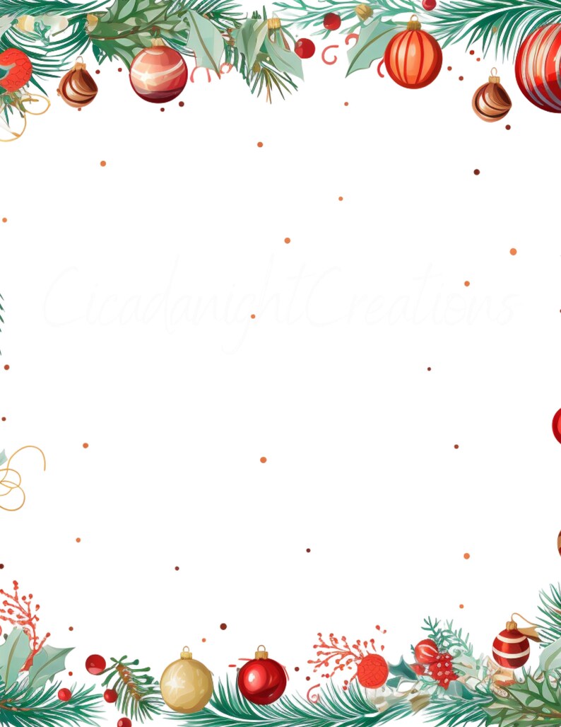 Whimsical Christmas Printable Paper Design Lot of 5 - Etsy