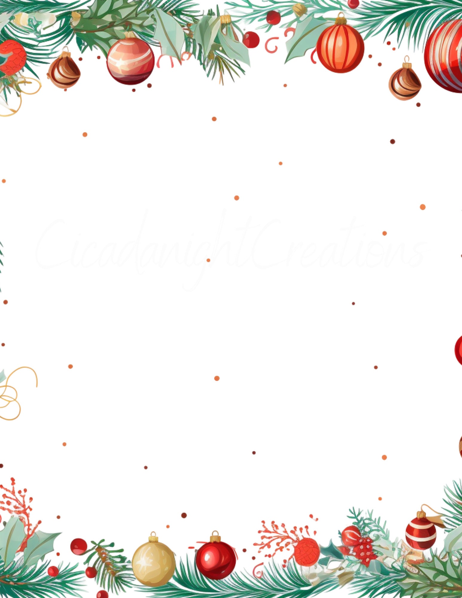 Whimsical Christmas Printable Paper Design Lot of 5 - Etsy