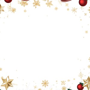 Whimsical Christmas Printable Paper Border Design Lot of 5 - Etsy