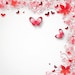 Whimsical Valentine's Day Printable With Border - Lot of 5 - Etsy