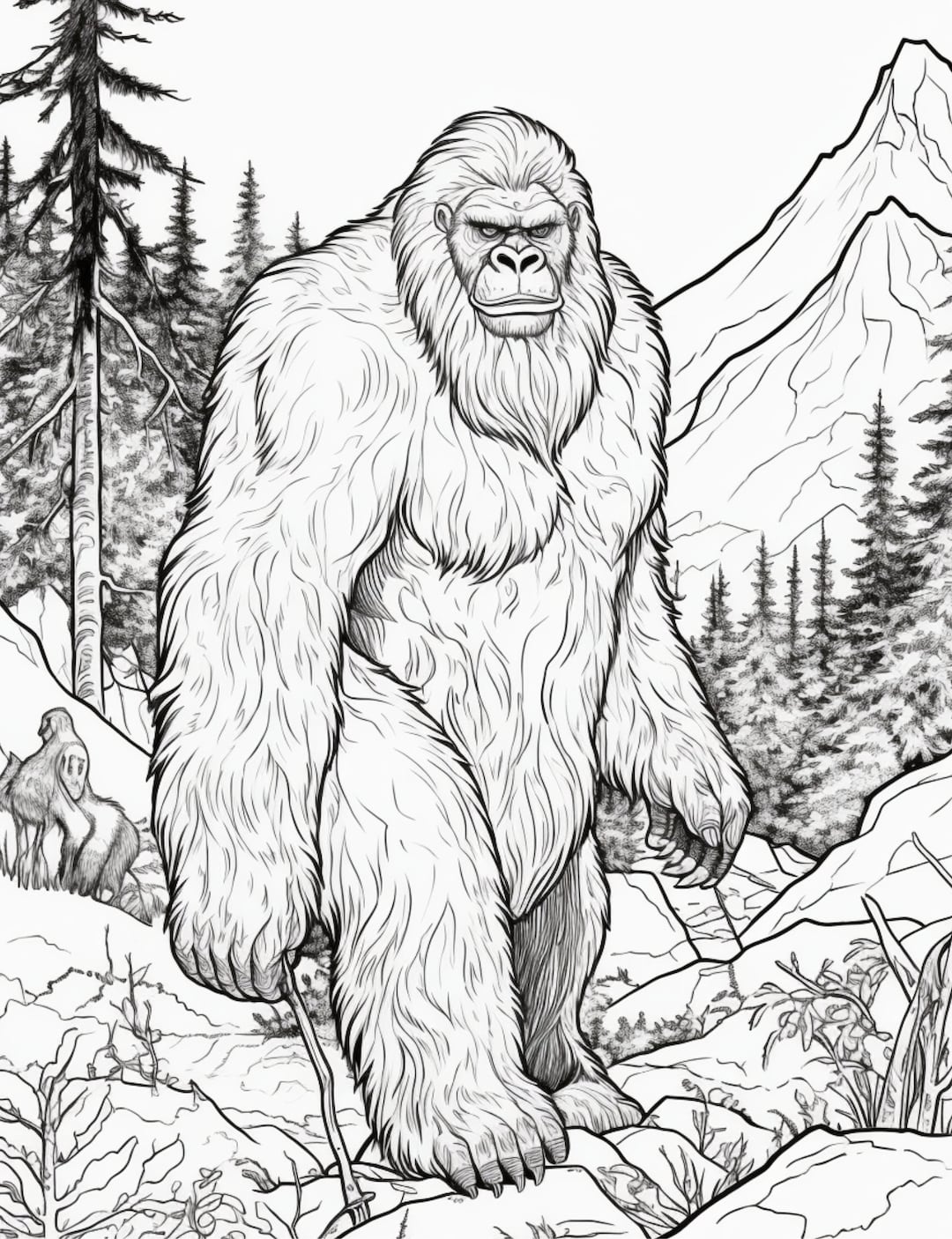 Jenna's Favorite Bigfoot Coloring Pages #2 - Top Picks for Adult ...