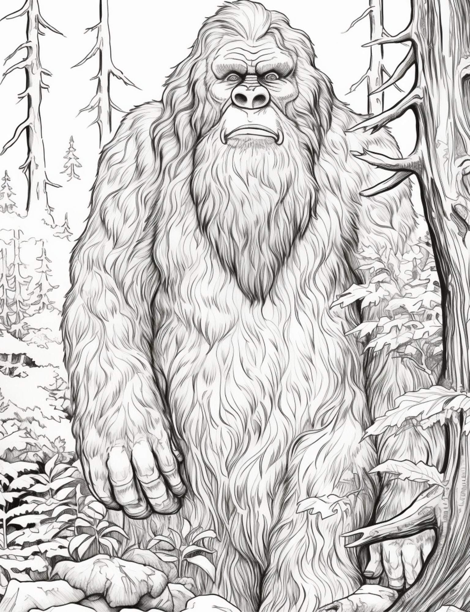 Jenna's Favorite Bigfoot Coloring Pages #2 - Top Picks for Adult ...