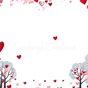 Whimsical Valentine's Day Printable Writing Paper Design - Lot of 5 - Etsy