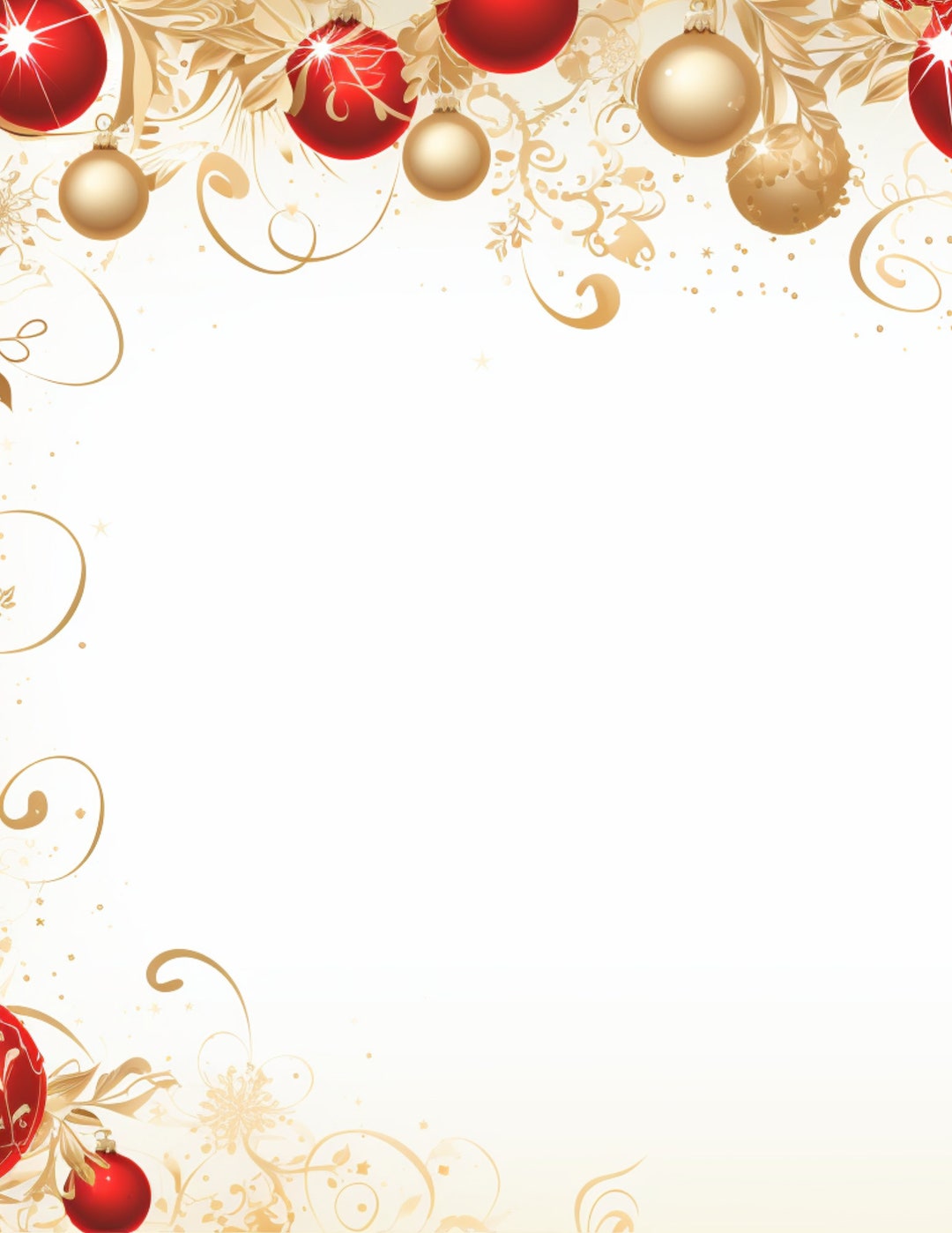 Whimsical Christmas Printable With Border Lot of 5 - Etsy