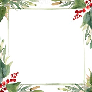 Whimsical Christmas Printable Paper Border Design Lot of 5 - Etsy
