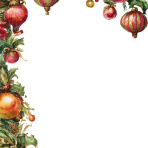 Traditional Christmas Border Printable - Lot of 5 - Etsy