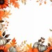 Whimsical Autumn Printable Paper With Autumn Border Lot of 5 #2 - Pdf's ...