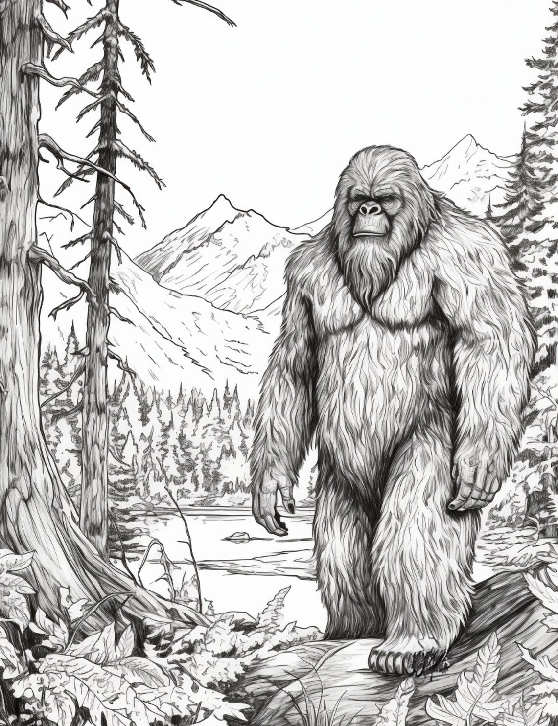 Jenna's Favorite Bigfoot Coloring Pages - Top Picks for Adult Coloring ...
