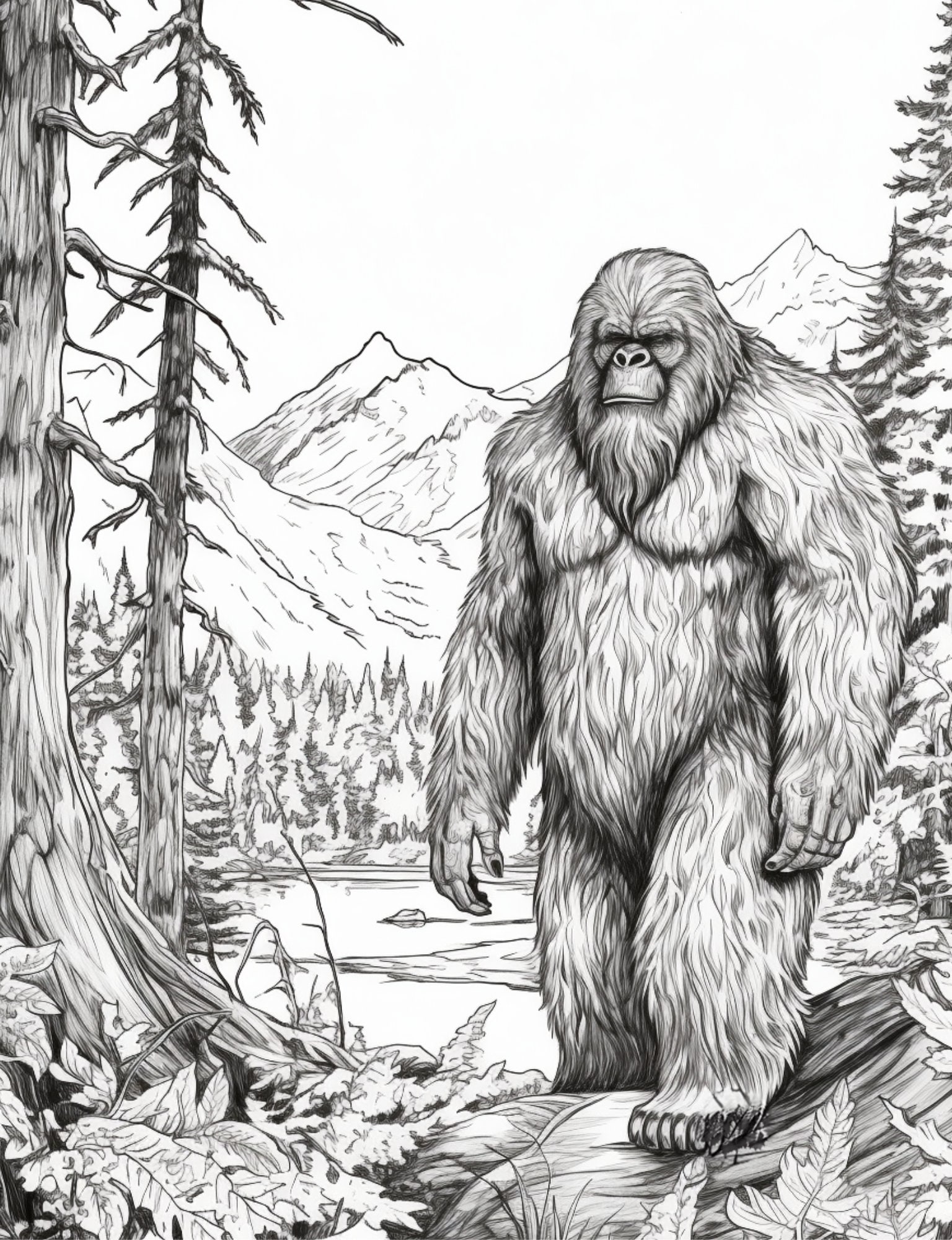 Jenna's Favorite Bigfoot Coloring Pages - Top Picks for Adult Coloring ...