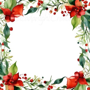 Whimsical Christmas Printable Paper Border Design Lot of 5 - Etsy