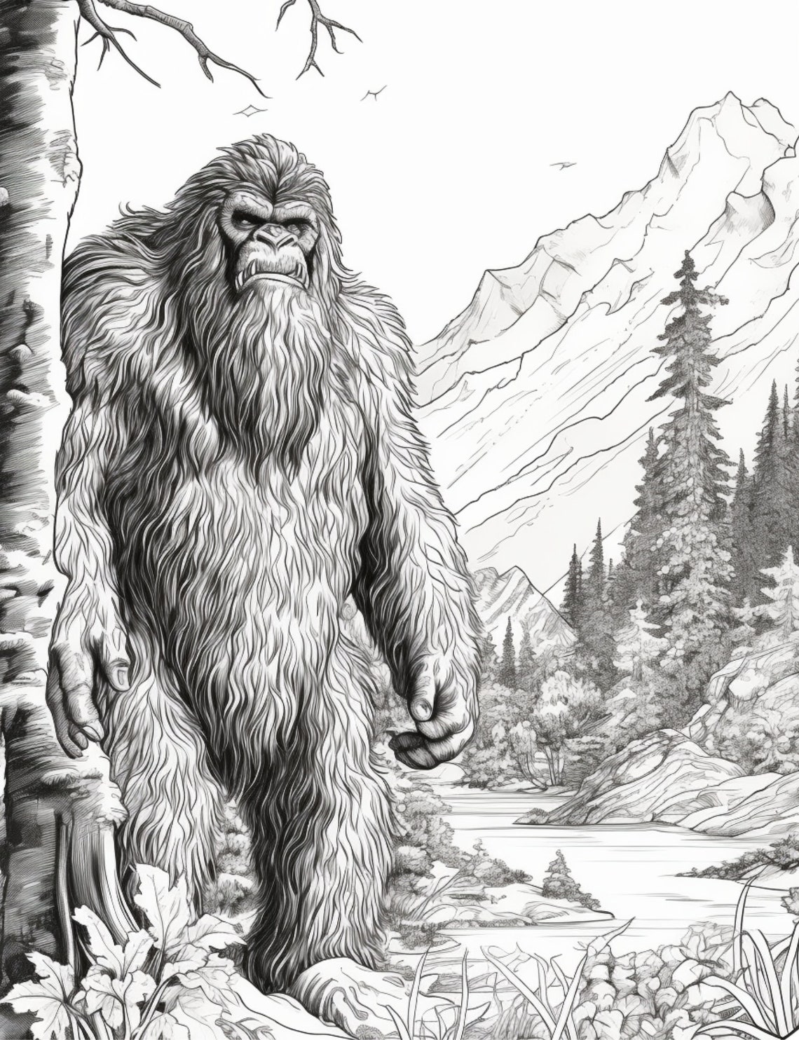 Jenna's Favorite Bigfoot Coloring Pages - Top Picks for Adult Coloring ...