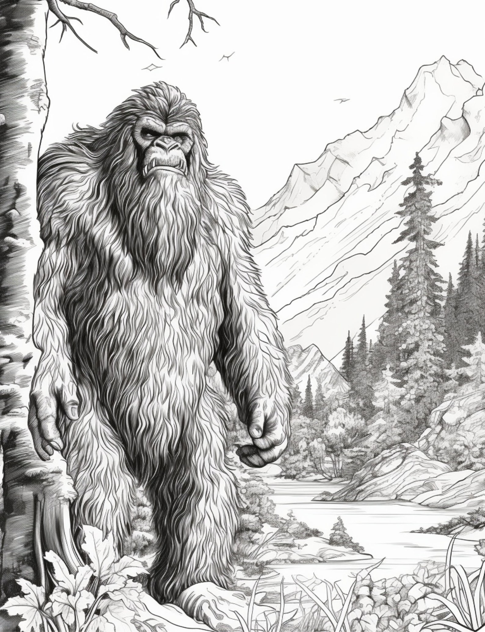 Jenna's Favorite Bigfoot Coloring Pages - Top Picks for Adult Coloring ...