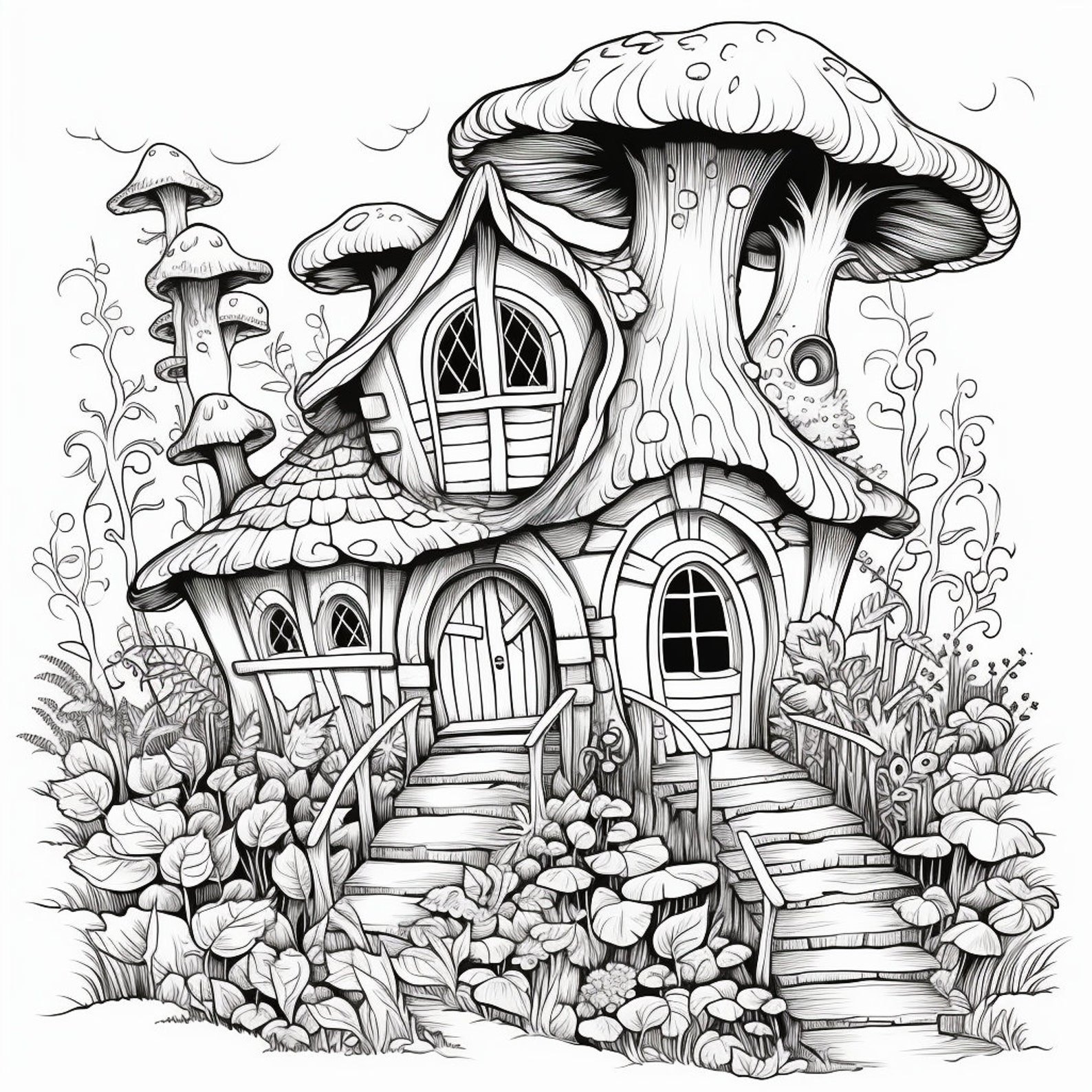 Jenna's Whimsical Mushroom Houses Picks for Adult - Etsy