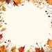 Whimsical Autumn Printable Paper With Autumn Border Lot of 5 - Etsy