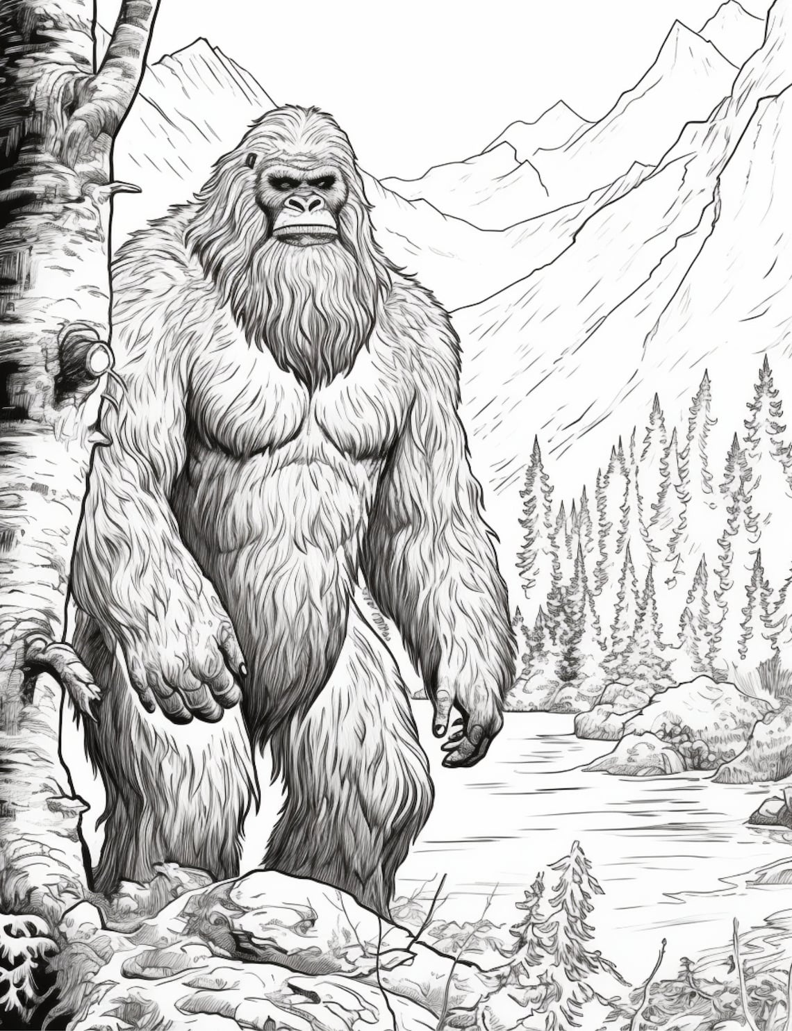 Jenna's Favorite Bigfoot Coloring Pages - Top Picks for Adult Coloring ...