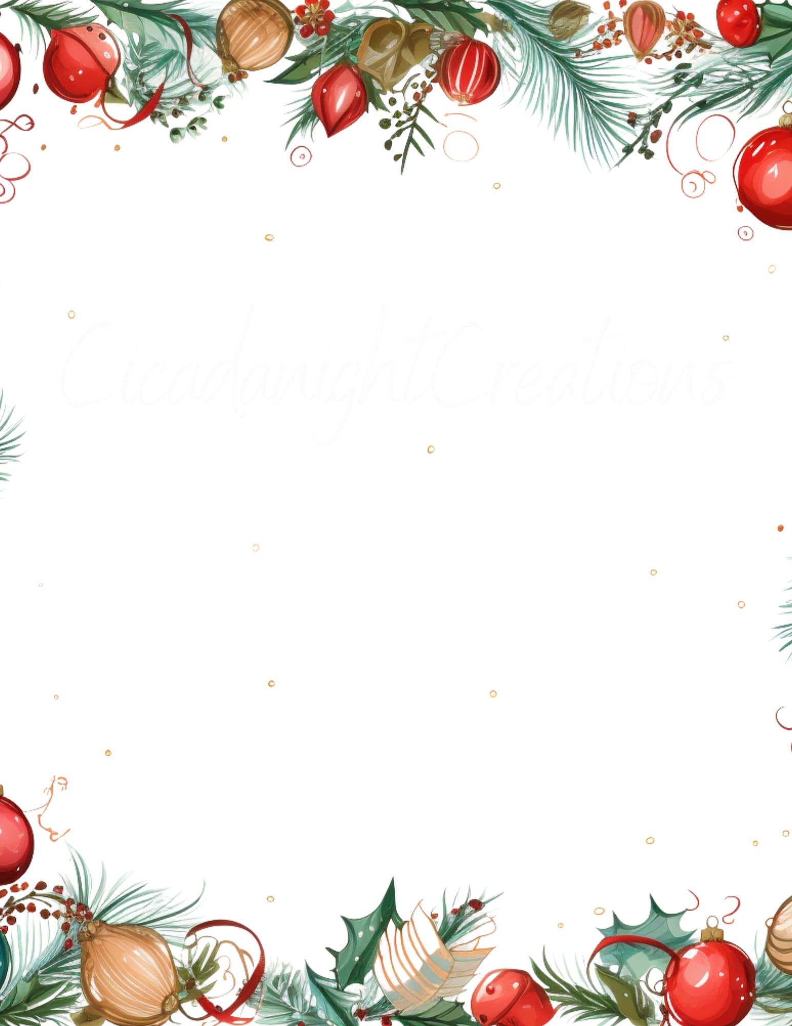 Whimsical Christmas Printable Paper Design Lot of 5 - Etsy