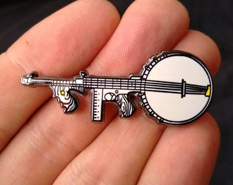 Banjo Pin | Etsy