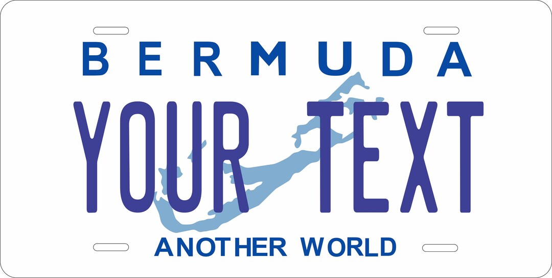 Bermuda License Plate Personalized Custom ATV Mini Bike Moped - Etsy