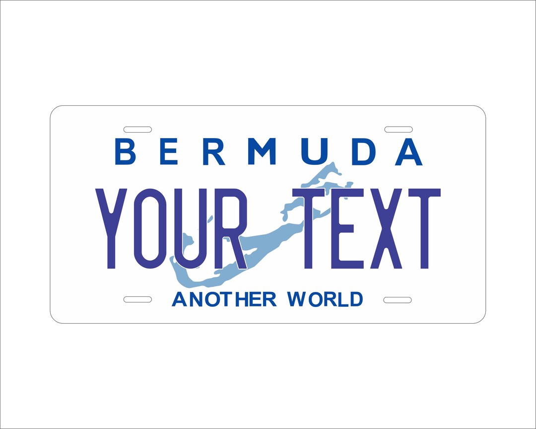 Bermuda License Plate Personalized Custom ATV Mini Bike Moped - Etsy